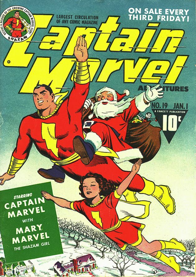 Captain Marvel Christmas comic - Four Color Holidays Four Color Holidays